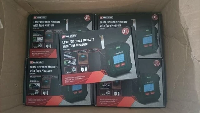 PARKSIDE LASER DISTANCE Measure with Tape Measure / PLMB 4 A1 £29.99 ...