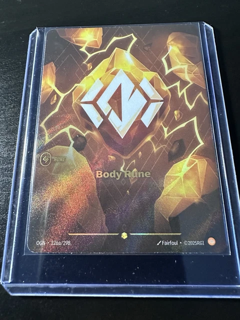 RIFTBOUND LEAGUE OF Legends - Body Rune (Alternate Art) - Origins (OGN ...