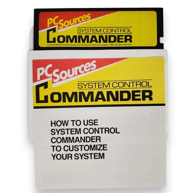 VTG 1990 ORIGINAL System Control Commander Diskette for TRS-80 & DOS ...
