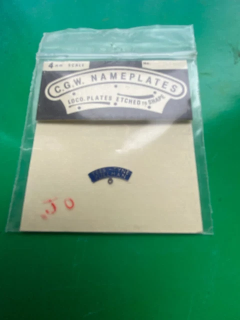 NEW CGW NAMEPLATES HEADBOARD For LNER BR Engine Loco Train TEES-TYNE ...