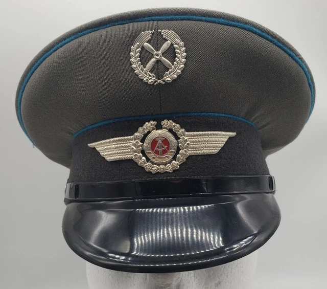 EAST GERMAN AIR Force Nco Luftwaffe Visor Cap Hat DDR NVA Officer ...
