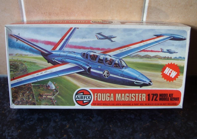 AIRFIX 1/72ND SCALE Fouga Magister. Original 1975 Issue Type 4c box ...