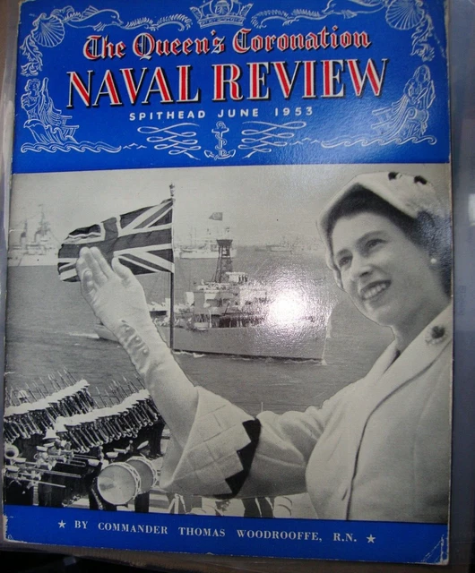 ROYAL NAVY PROGRAMME QUEENS CORONATION NAVAL REVIEW SPITHEAD 1953 . £6. ...