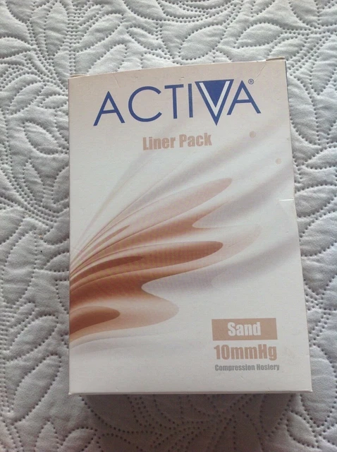 ACTIVA LINER PACK Compression Support Stocking Liners 3 Pack Sand Size ...