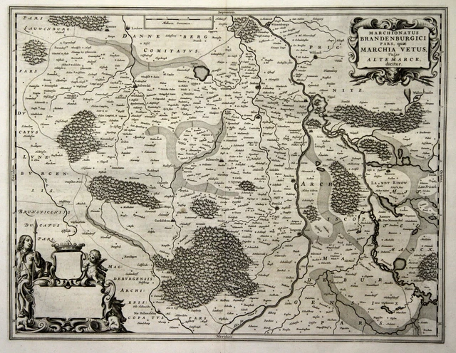 ALTMARK ORIGINAL KUPFERSTICH Landkarte Blaeu 1660 EUR 320,00 - PicClick DE