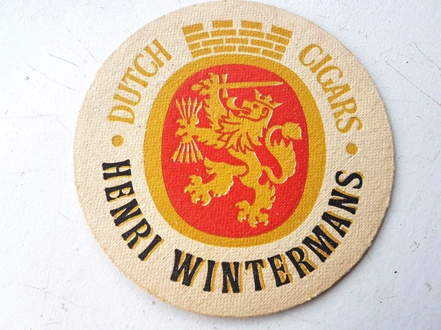 VINTAGE HENRI WINTERMANS - Dutch Cigars ... Cat No'?? Beer mat ...
