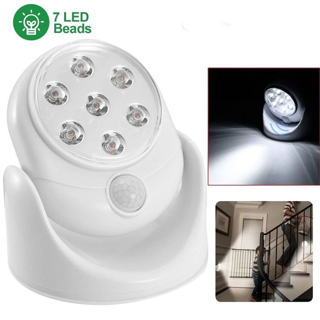 LED BATTERY OPERATED Motion Sensor Security Light Corridor Stair Lamp ...