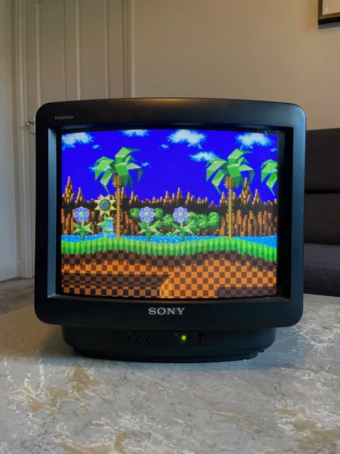 SONY TRINITRON KV-M1400U 14" Retro Gaming CRT TV 2/2 £99.99 - PicClick UK