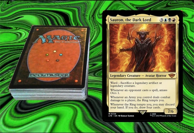 SAURON, THE DARK LORD - COMMANDER DECK Magic the Gathering MTG 100 ...