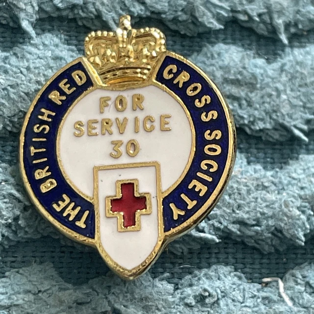 BRITISH RED CROSS BADGE '30 YEARS SERVICE' Immaculate Pin £12.50 ...