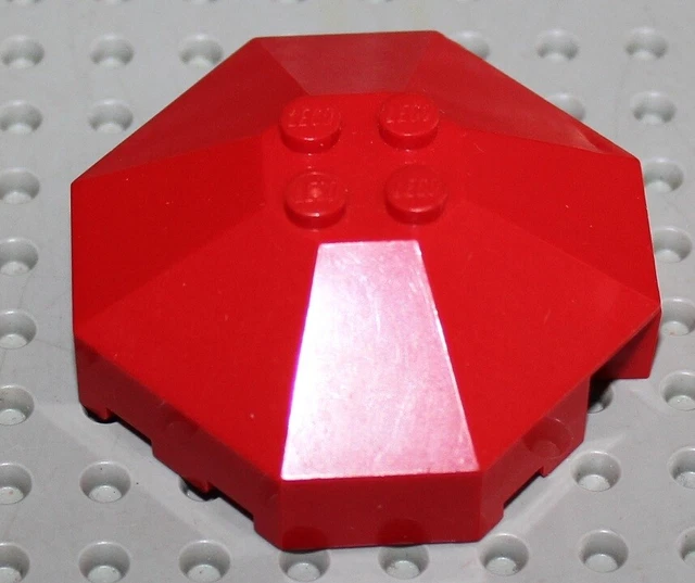 LEGO CASTLE CHATEAU Toit rouge réf 2418a +charnière rouge réf 3937 pour ...