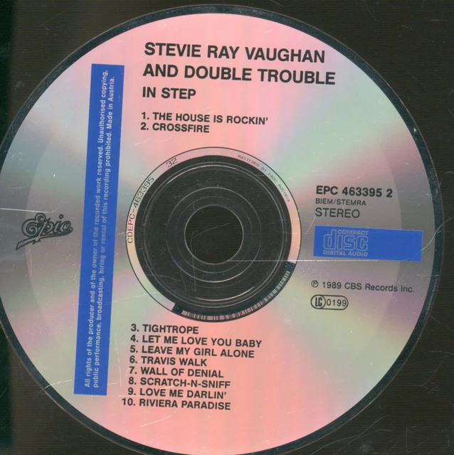 STEVIE RAY VAUGHAN & Double Trouble In Step CD Europe Epic 1989 EPC4633952 EUR 7,16 - PicClick FR
