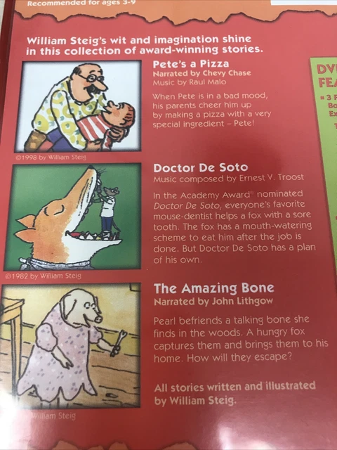DVD PETE’S A Pizza William Steig Chevy Chase John Lithograph The ...