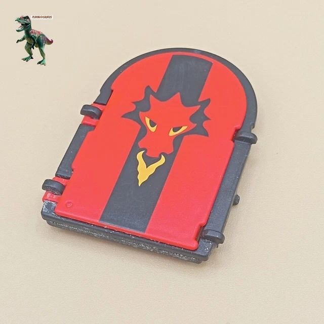 PLAYMOBIL CHÂTEAU MÉDIÉVAL rouge dragon cadre fenêtre vintage 3269 5757 ...