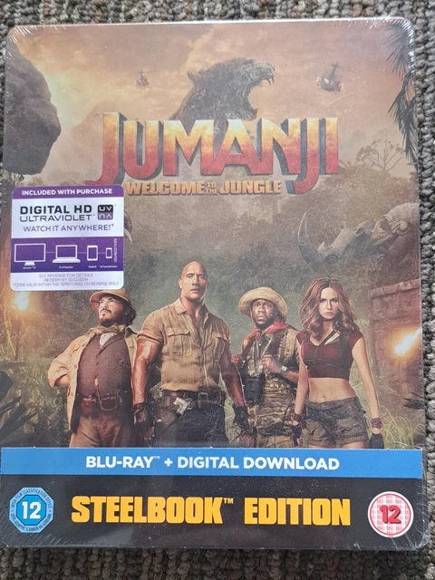 JUMANJI: WELCOME TO the Jungle (Blu-ray) Rhys Darby Morgan Turner Alex ...