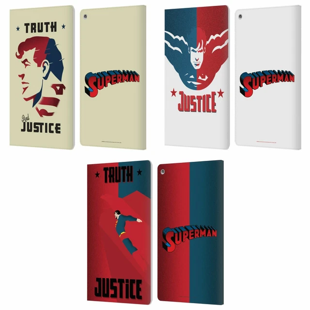 OFFICIAL SUPERMAN DC Comics Character Art Leather Book Case For Amazon ...