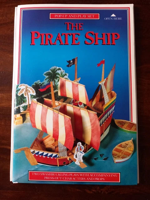 VINTAGE POP UP And Play Pirate Ship Book Retro 1985 Childrens Press Out ...