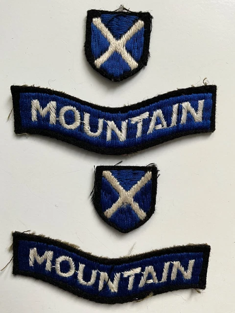 ORIGINAL WW2 52ND lowland div cloth badges 21st army group £9.99 ...