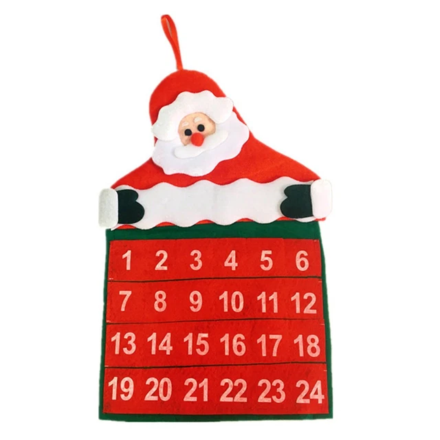 COMPTE À REBOURS pour le calendrier de Noël Décoration de fête de Noël du père EUR 8,55 ...