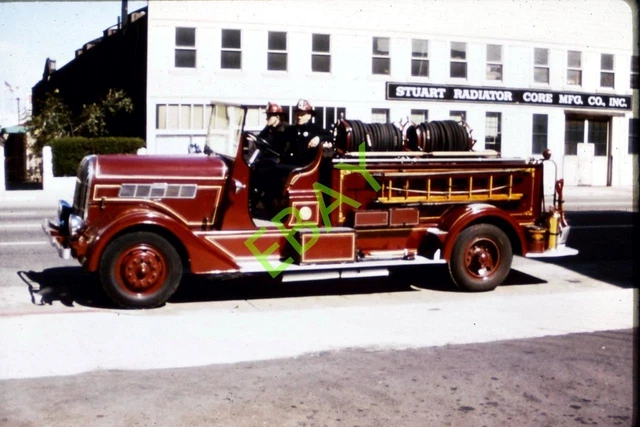 SFFD SAN FRANCISCO Fire Apparatus SLIDE: Tank Wagon-8 1938 FAGEOL $4.99 ...