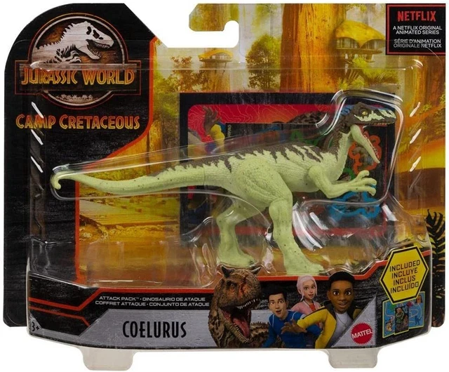 JURASSIC WORLD ATTACK Paquet Coelurus Dinosaures Figurine EUR 10,54 ...