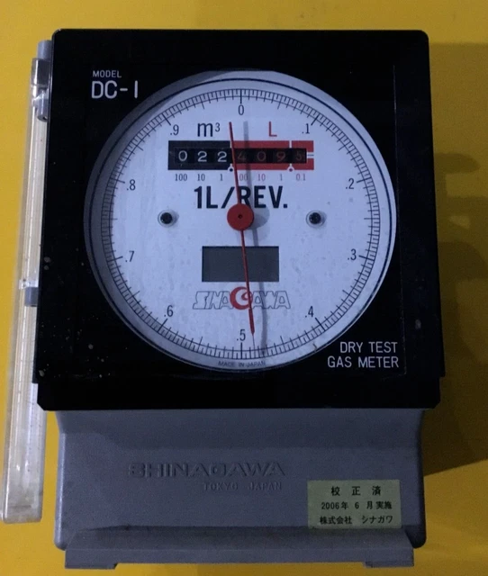 SHINAGAWA DRY TEST Gas Meter Model DC-1 Laboratory Equipment £10.00 ...