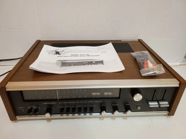 VINTAGE REALISTIC STA-120B Solid State Stereo AM-FM Receiver $149.95 ...