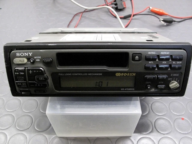 SONY XR-4758 AUTORADIO VINTAGE CAR RADIO 80s 90s TAPE CASSETE PLAYER XR ...