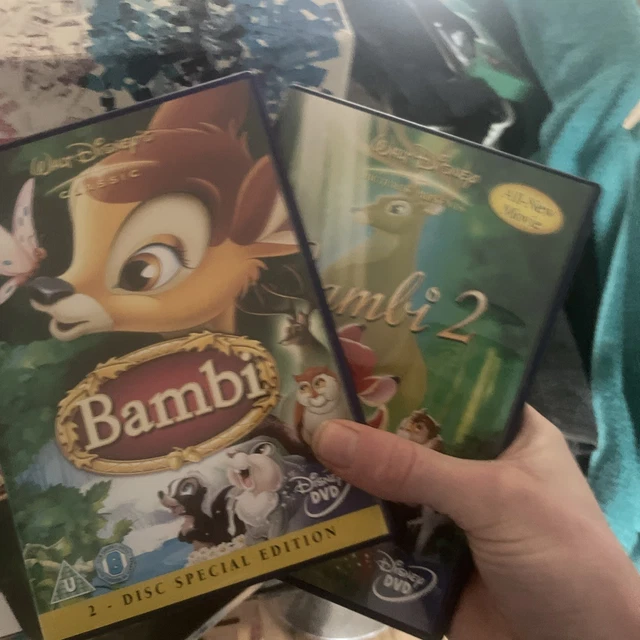 BAMBI TWO MOVIE Boxed Set DVD Walt Disney Animation 2 Disc Special £4. ...