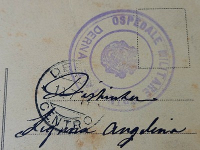 CARTOLINA COLONIALE Timbro Ospedale Militare Derna EUR 15,00 - PicClick IT