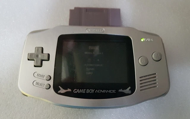 NINTENDO GAME BOY Advance GBA Silver- AGS 001 - Fully Overhauled - UK ...