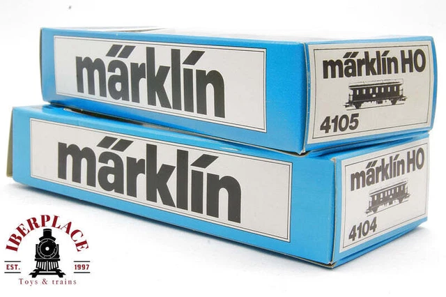 2X MÄRKLIN 4104 4105 Schnellzugwagen 3 SNCF H0 Spur 1:87 Ho 00 EUR 52 ...