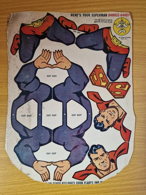 GOLDEN AGE SUPERMAN Kellog's Dangle Dandy - Very Rare £21.52 - PicClick UK