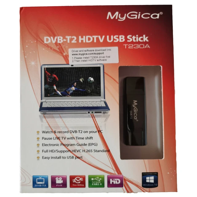 GENIATECH MYGICA CHIAVETTA USB T230A Sintonizzatore DVB-T2/DVB-T per ...