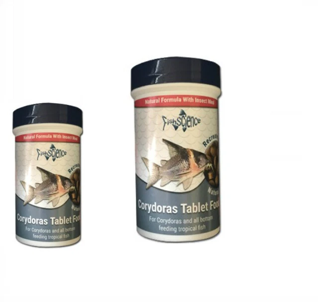 FISH SCIENCE CORYDORAS Tablets Catfish Sinking Food Vorious Size ...