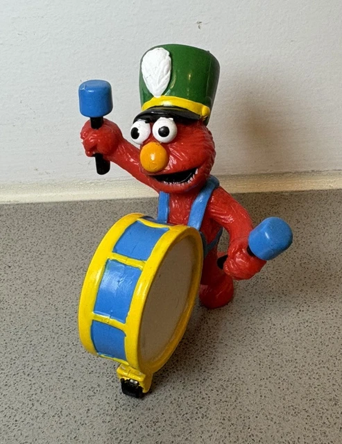 SESAME STREET ELMO Drum Marching Band APPLAUSE PVC FIGURE Cake Topper ...