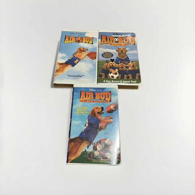VINTAGE DISNEY VHS Air Bud World Cup Golden Receiver Clam Shell Cases ...