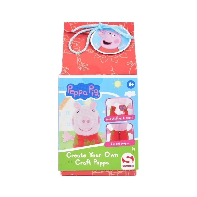 PEPPA PIG CREATE Your Own Plush Soft Toy Teddy Craft Peppa - Brand New ...