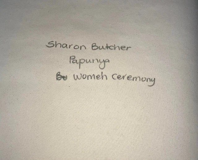 SHARON BUTCHER ABORIGINAL Artist Painting WOMEN'S CEREMONY Papunya ...
