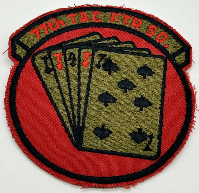 US AIR FORCE 77th Tactical Fighter Squadron Uniform Fabric Patch EUR 9 ...