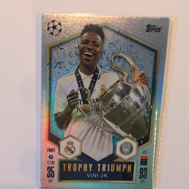 TOPPS MATCH ATTAX 2024/25 Trophy Triumph Vini Jr. perfect condition ...