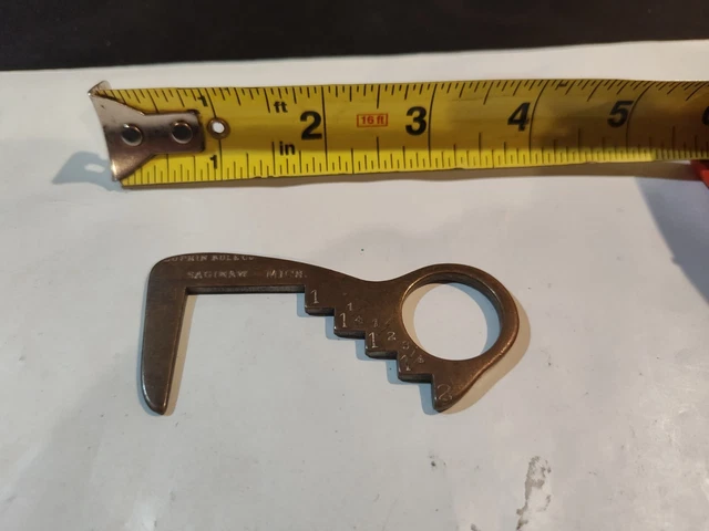 VINTAGE LUFKIN RULE Co. Lumber Thickness Finger Gauge Tool, Forestry ...