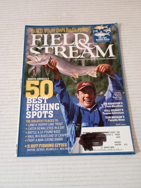 FIELD & STREAM Magazine May 2004 North America's 50 Best Fishing Spots ...