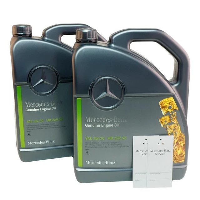 2X 5 LITRE Original Mercedes Benz 229.52 SAE 5W30 Huile ...