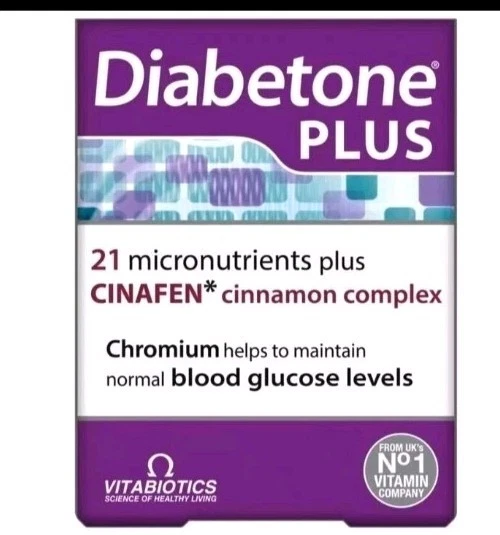 VITABIOTICS - DIABETONE Plus - 84 Tablets/Capsules £14.90 - PicClick UK