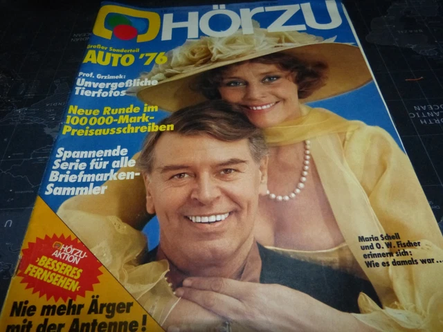 HÖRZU 15/1976 MARIA Schell/O.W.Fischer/Juliane Werding/Vicky Leandros ...