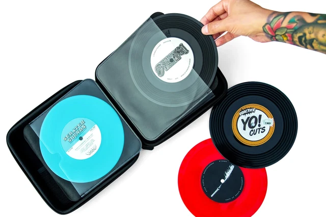 RESTIVE DESIGN: 7-INCH Vinyl Record Storage Carrying Case – Water ...