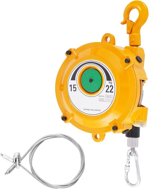SPRING BALANCER 15~22KG(33~49LBS) Retractable Spring Tool Balancer ...