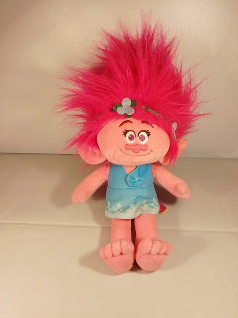LARGE DREAMWORKS PRINCESS Poppy Troll Plush Soft Toy Trolls World Tour ...