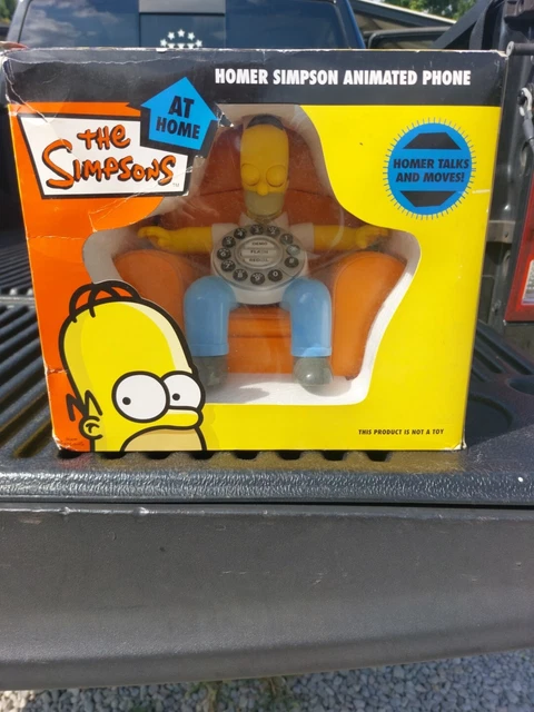 THE SIMPSONS AT Home Homer Talking Animated Motion Telephone - In Box £ ...